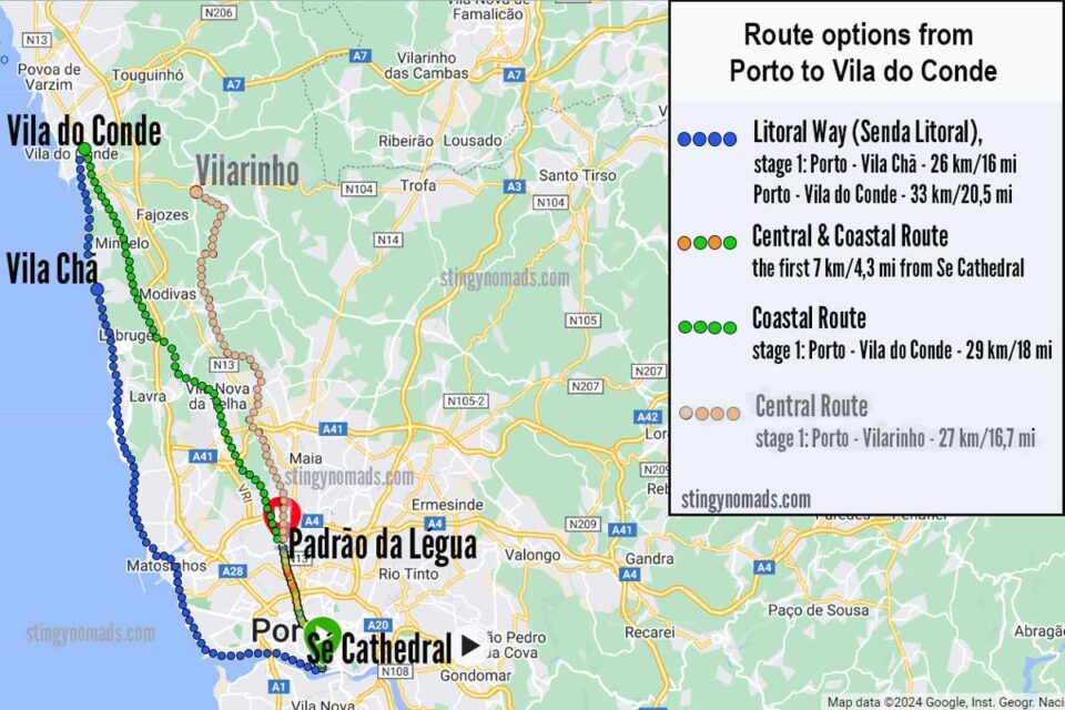 The Litoral Way vs Coastal Route of the Portuguese Camino - STINGY NOMADS