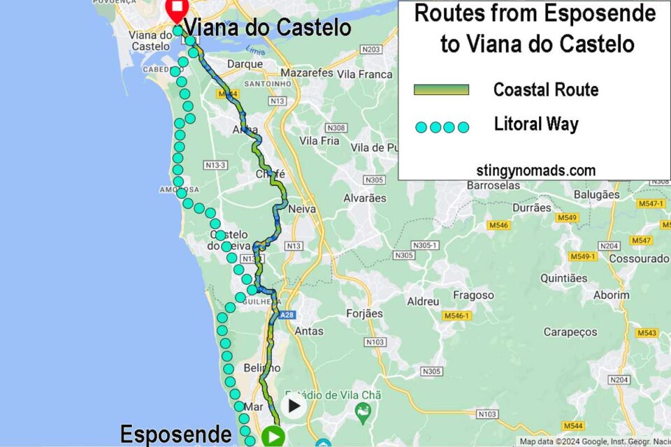 The Litoral Way vs Coastal Route of the Portuguese Camino - STINGY NOMADS