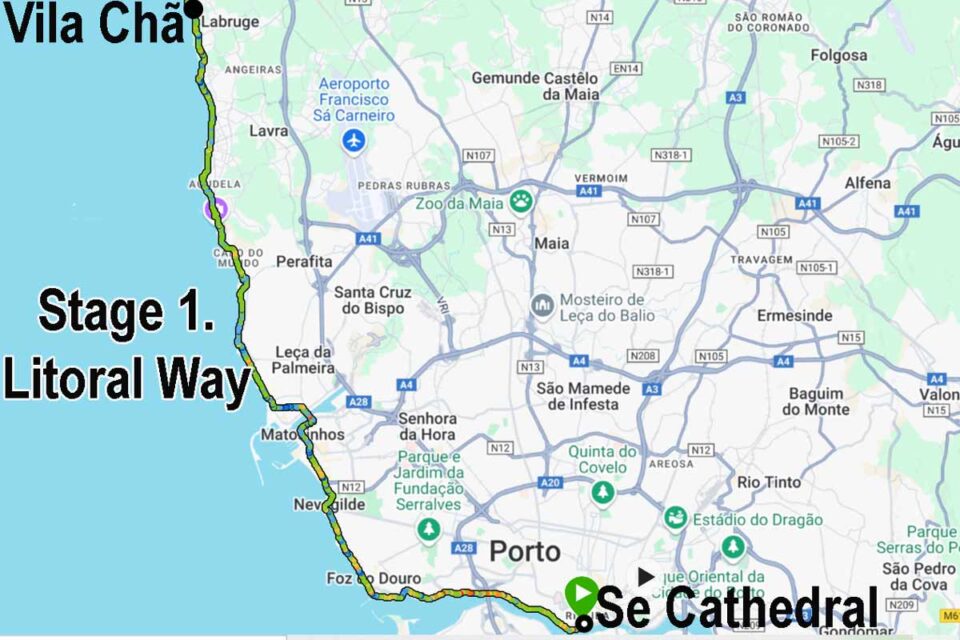 Portuguese Camino - 4 routes in 1 walk (Litoral, Coastal, Central ...