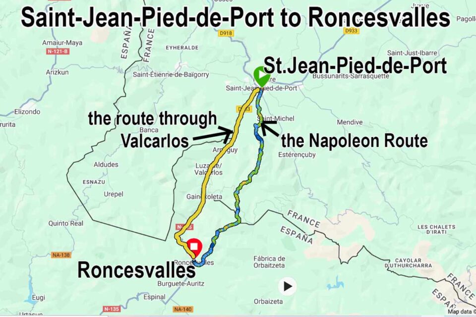 Saint-Jean-Pied-de-Port to Roncesvalles stage, Camino Frances - STINGY ...